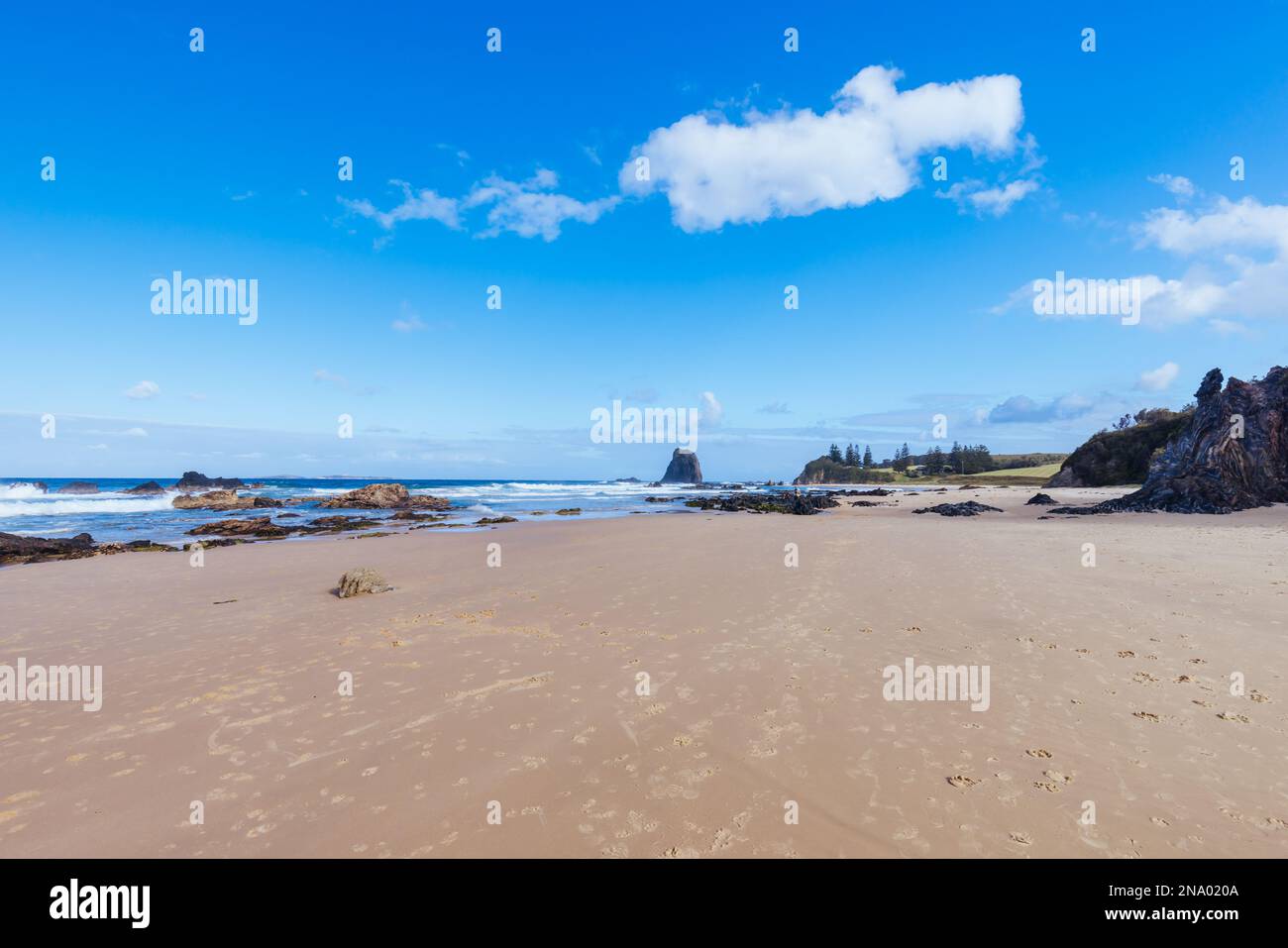 Glasshouse Rocks Beach in Narooma Australia Stock Photo - Alamy