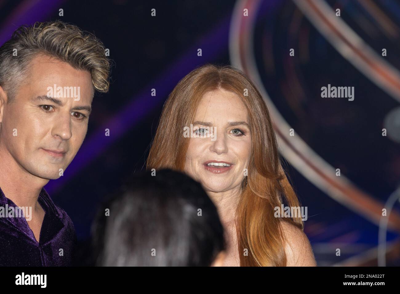 Celebrity skaters and their partners attend the Dancing on Ice show ...