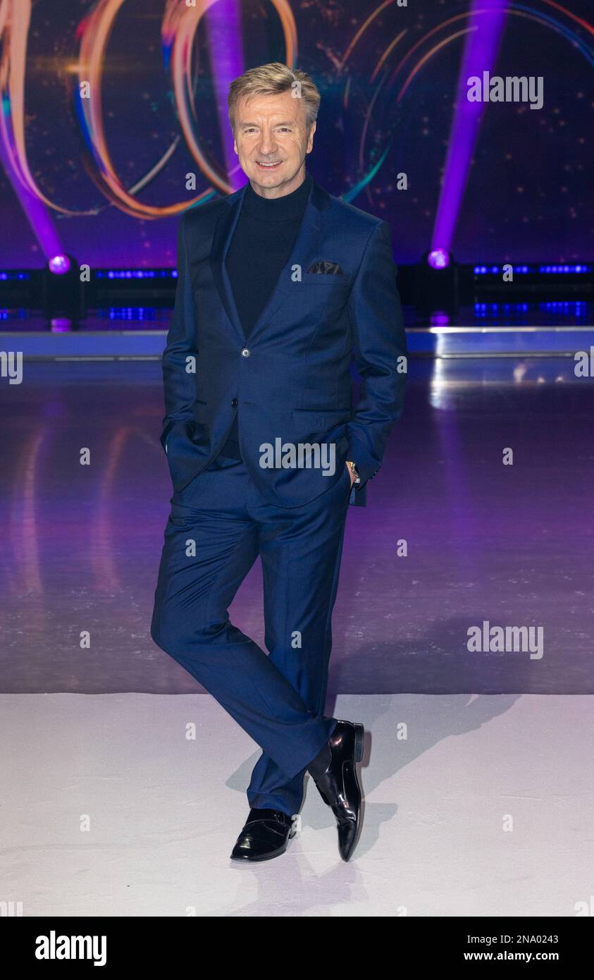 Celebrity skaters and their partners attend the Dancing on Ice show ...