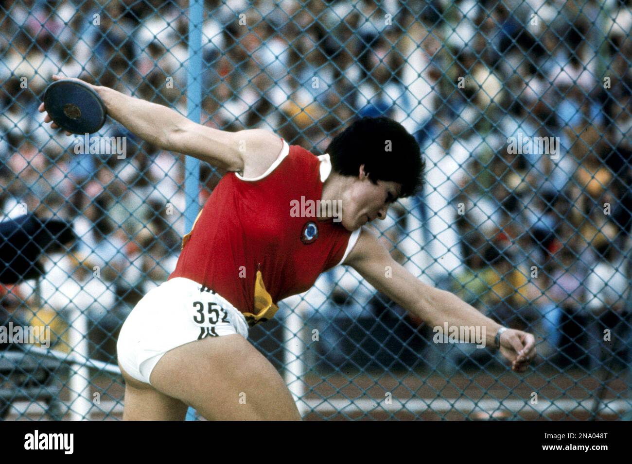 Faina Melik of the Soviet Union winds up on Sunday, September 10, 1972 ...