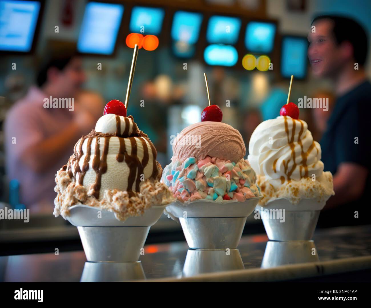 Gelato ice cream on display in hi-res stock photography and images - Alamy