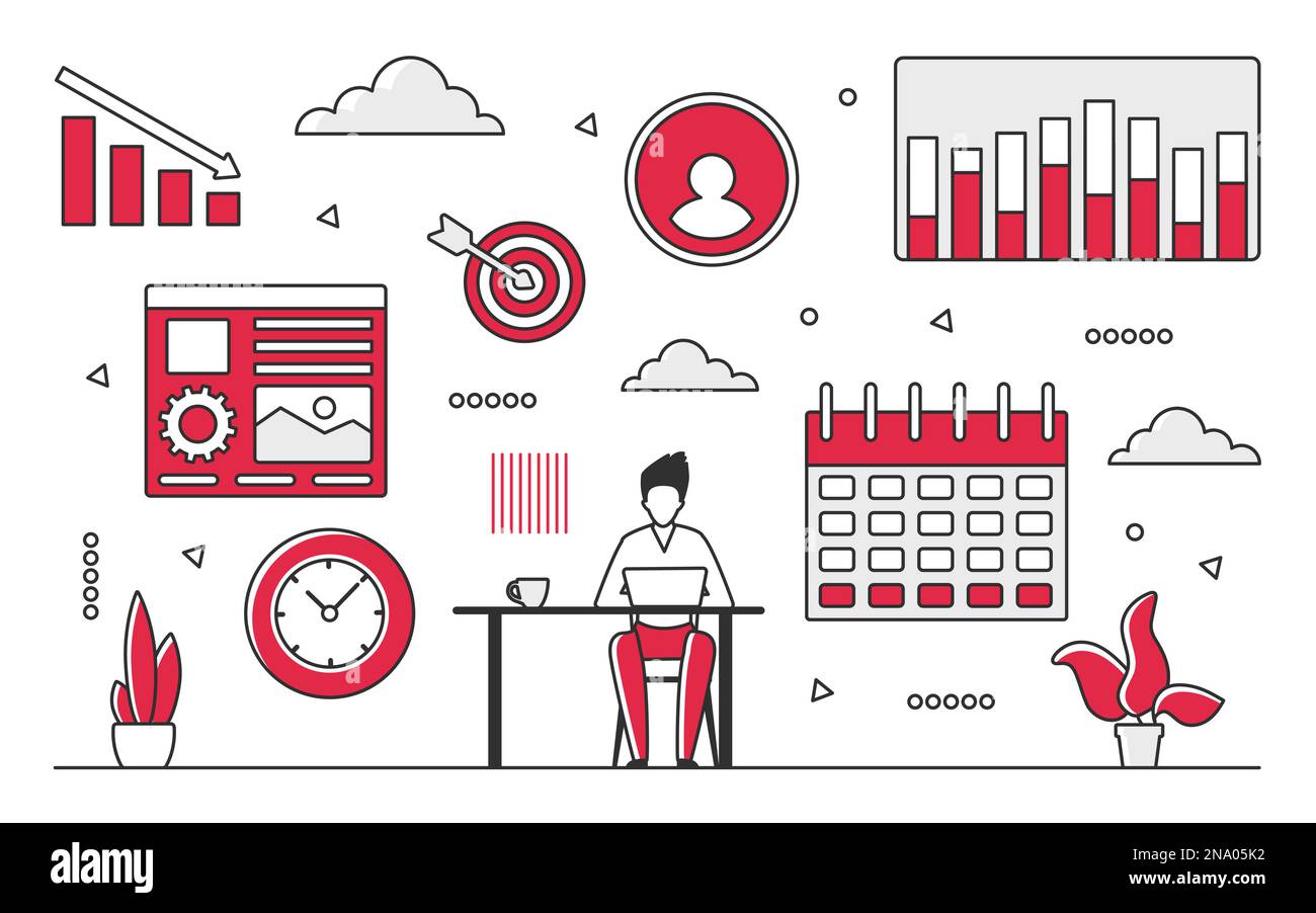 Trends analysis Stock Vector Images - Alamy