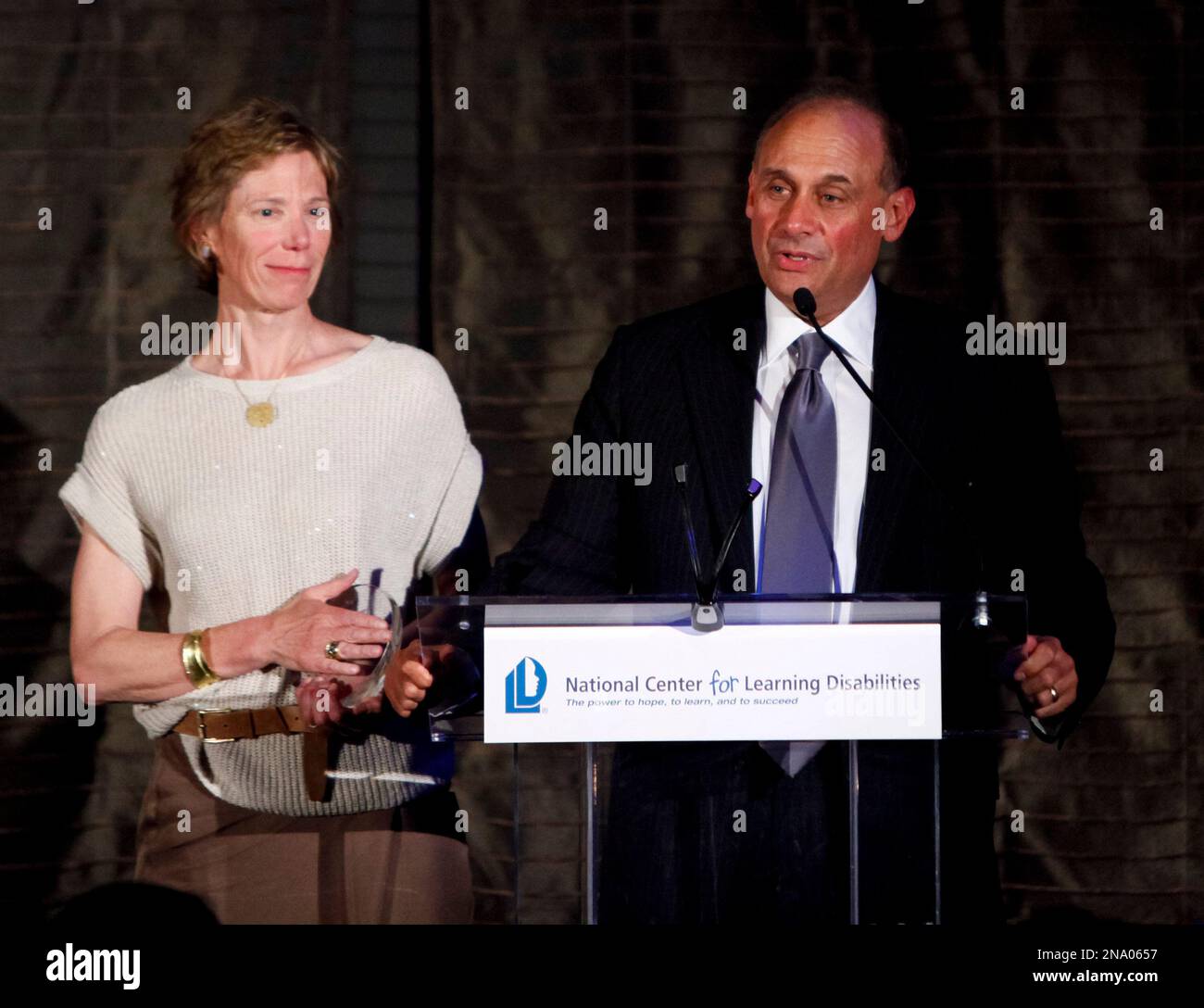Honorees Cheryl Tishman and Dan Tishman are seen at the National Center ...