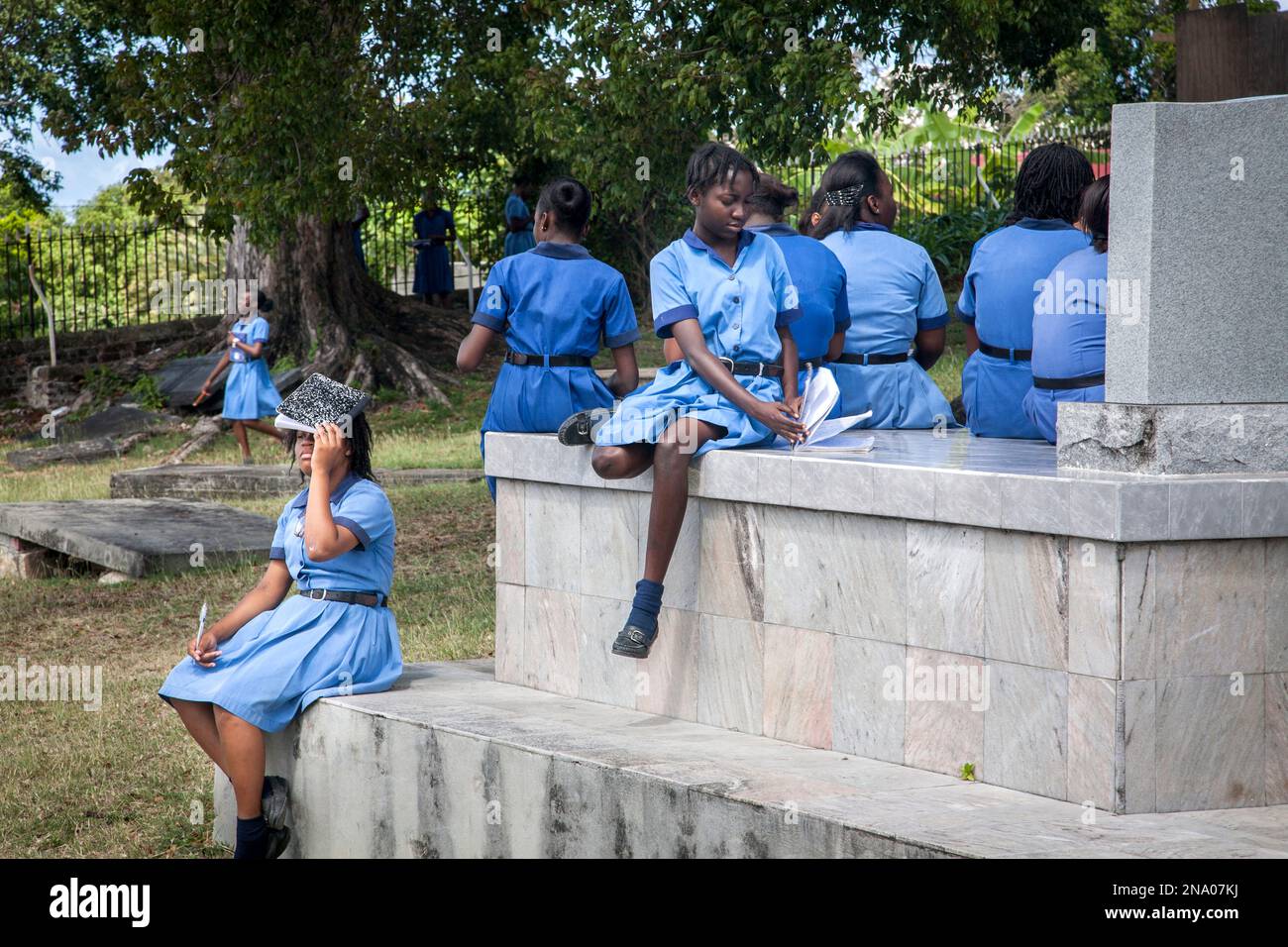 Caribbean school uniform hi-res stock photography and images - Alamy