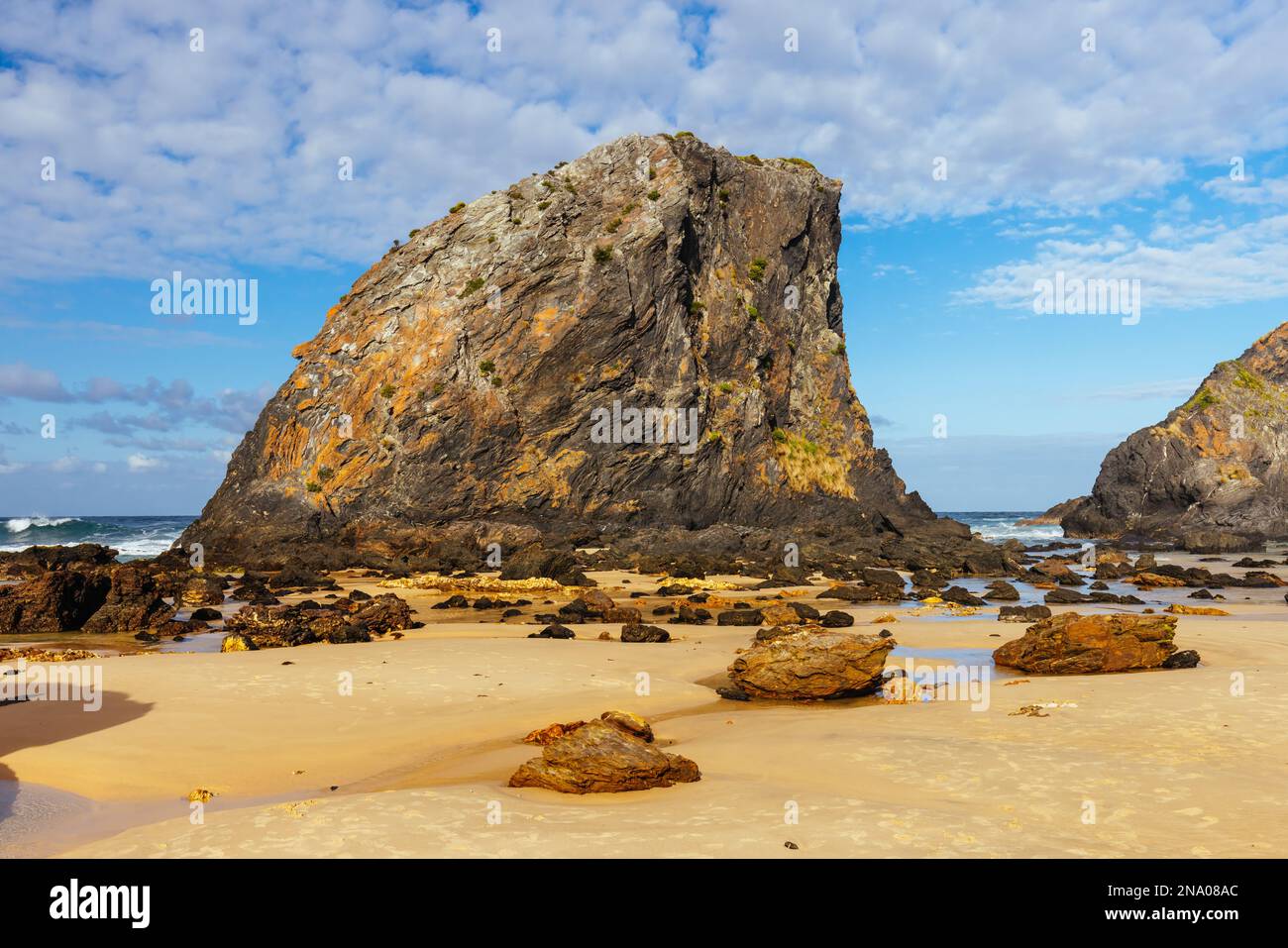 Glasshouse Rocks Beach in Narooma Australia Stock Photo - Alamy