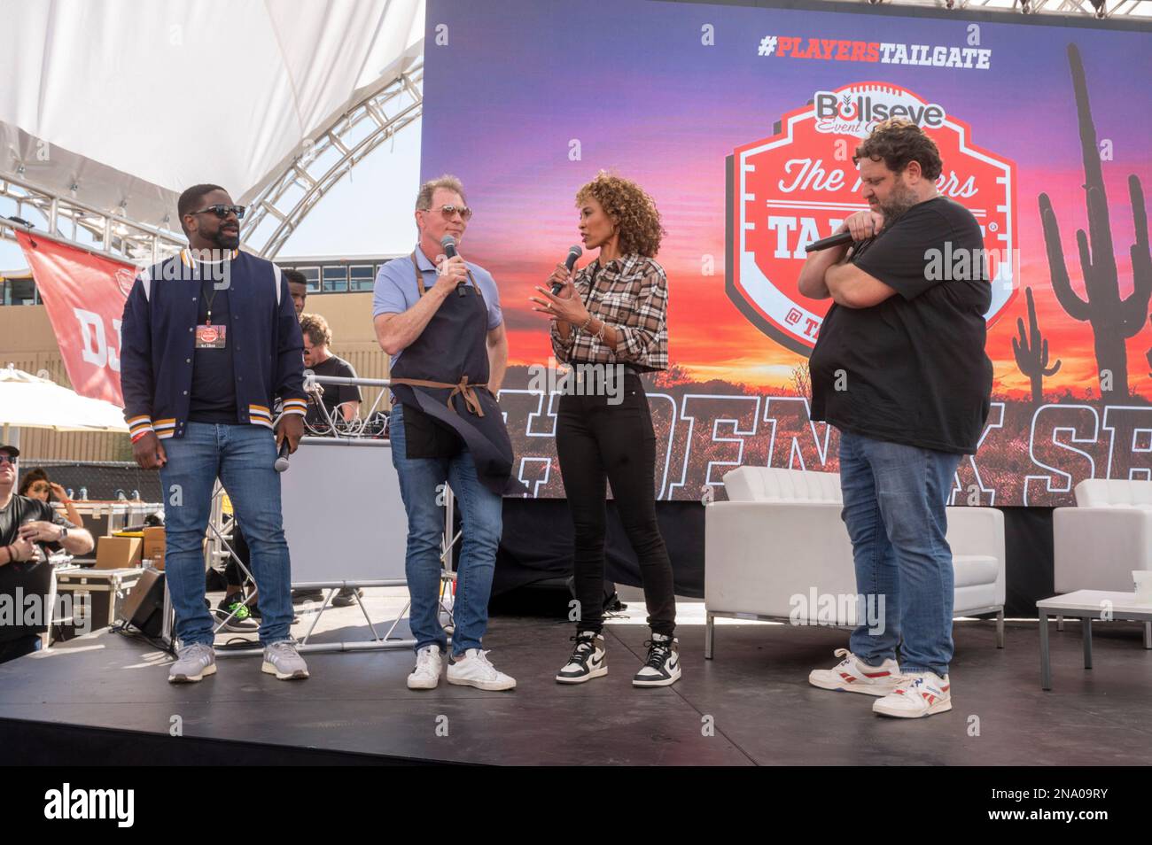 IMAGE DISTRIBUTED FOR BULLSEYE EVENT GROUP - From left, DJ Irie, Chef ...