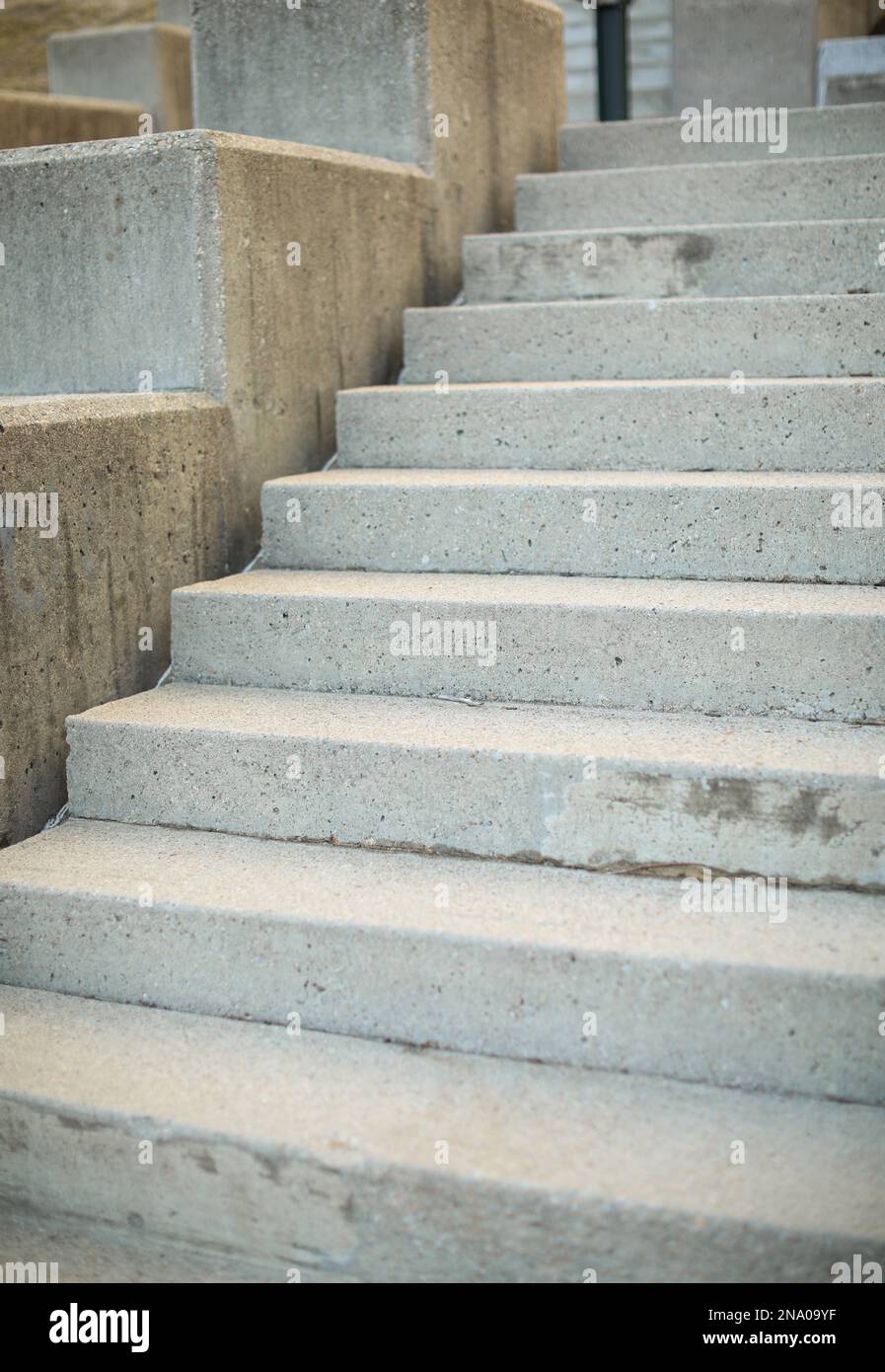 long cement stairs and doorsteps in public Stock Photo - Alamy