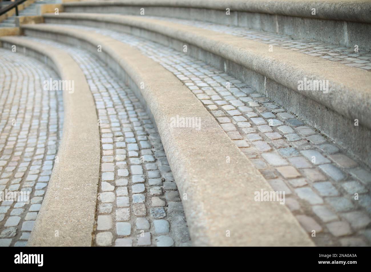 long cement stairs and doorsteps in public Stock Photo - Alamy