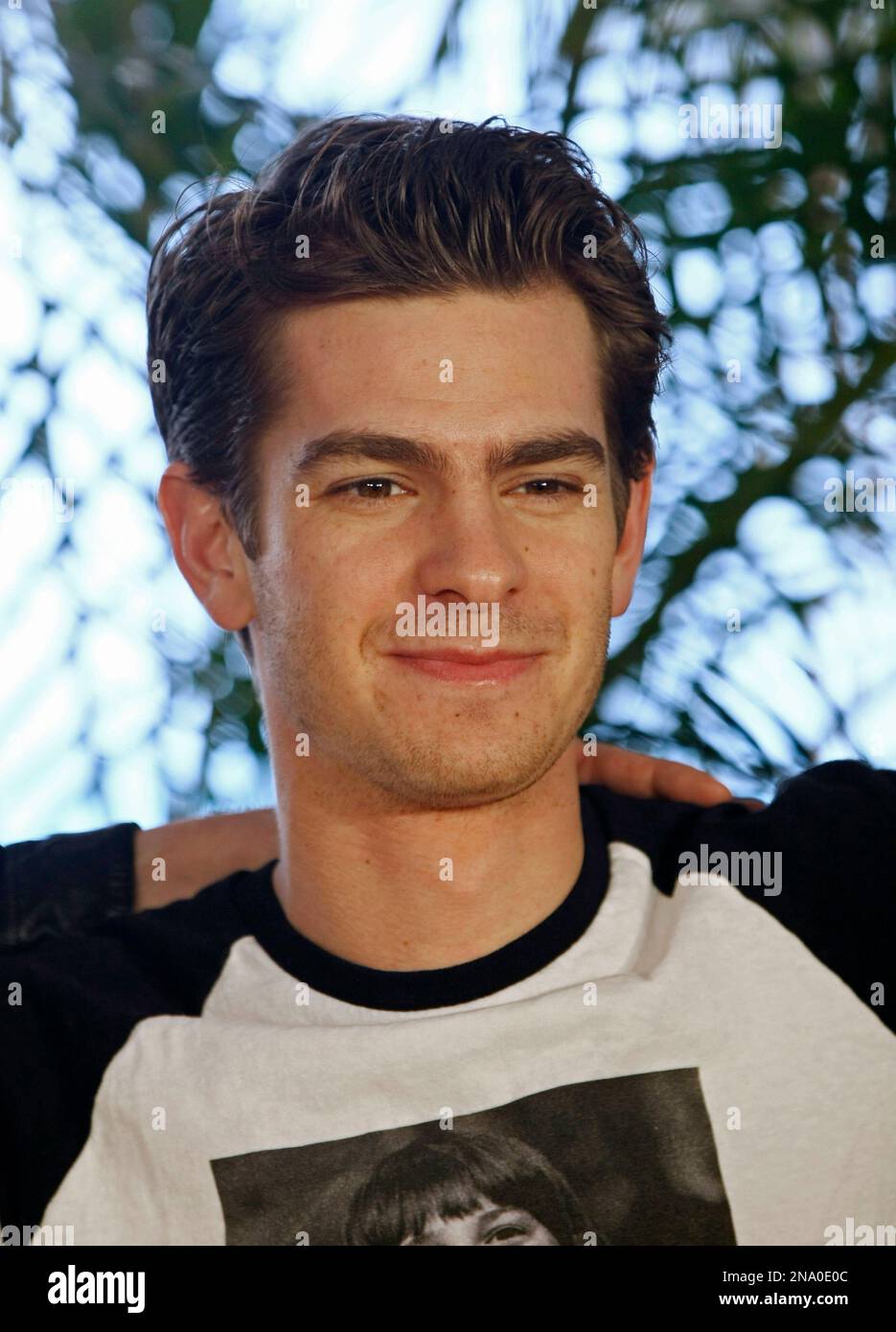 British actor, Andrew Garfield poses for photos to promote his upcoming ...