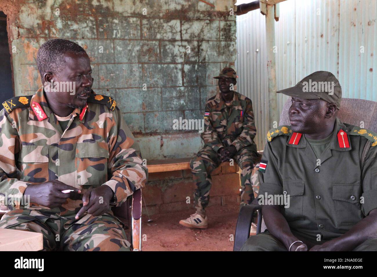 This photo of Saturday, April 14, 2012, shows Sudan Peoples Liberation ...