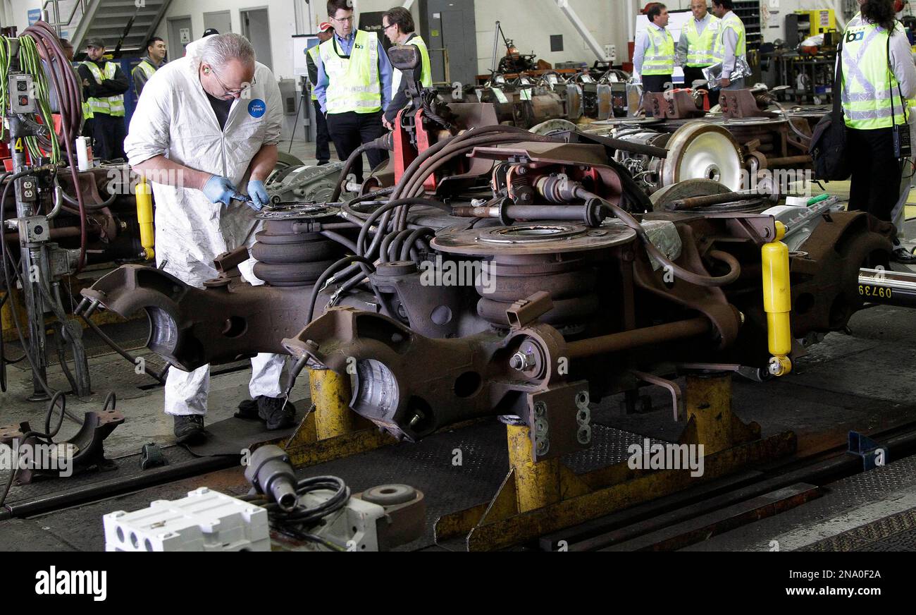 In this photo taken Wednesday, April 11, 2012, Bay Area Rapid Transit ...