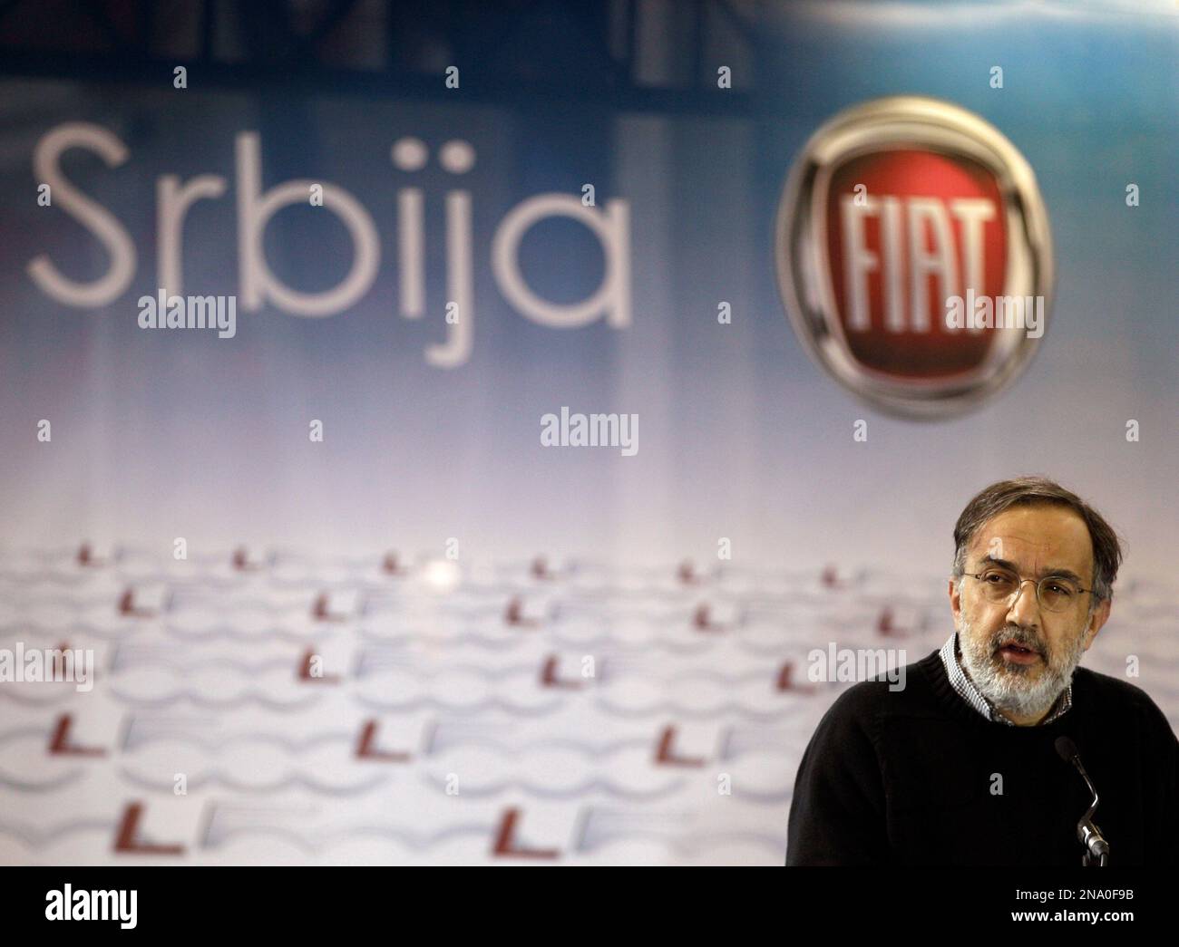 FIAT CEO Sergio Marchionne speaks during the official inauguration ...
