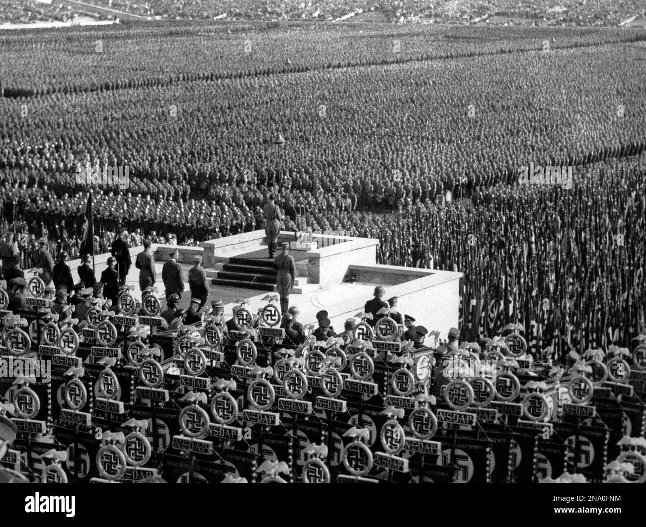 Over 100,000 members of Hitlers stormtroopers at the huge Nazi rally in ...