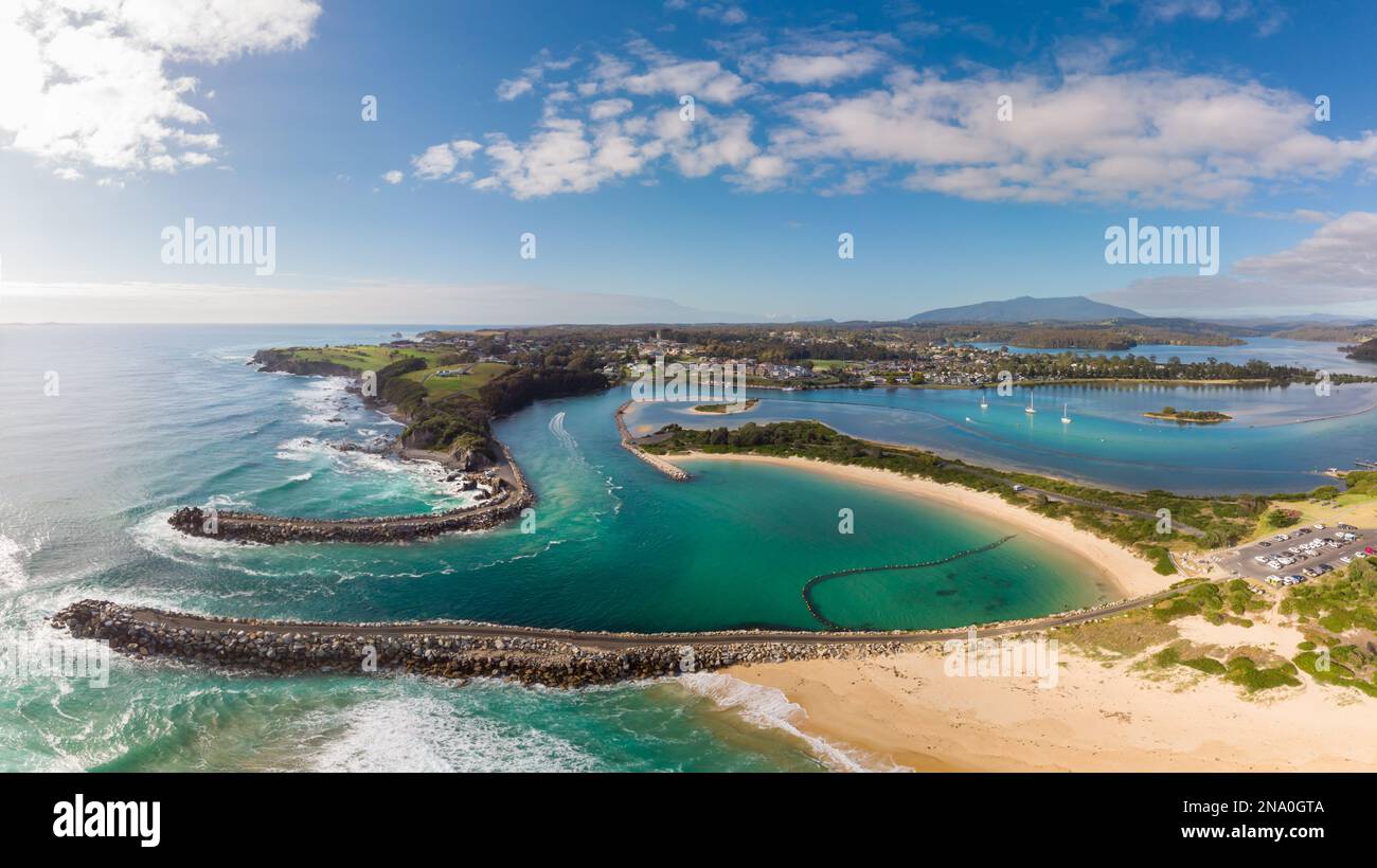 Aerial View of Narooma in Australia Stock Photo - Alamy