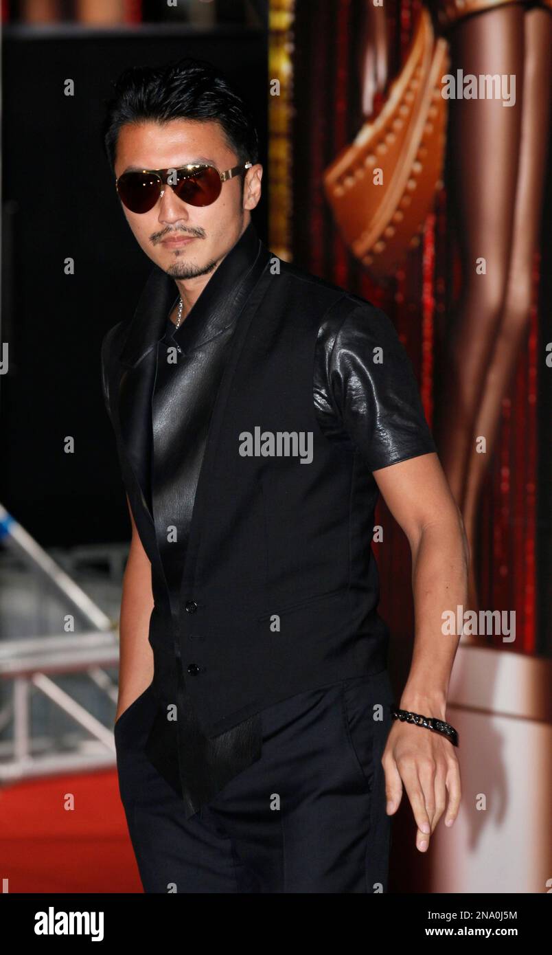 Hong Kong actor Nicholas Tse poses on the red carpet of the 31st Hong ...