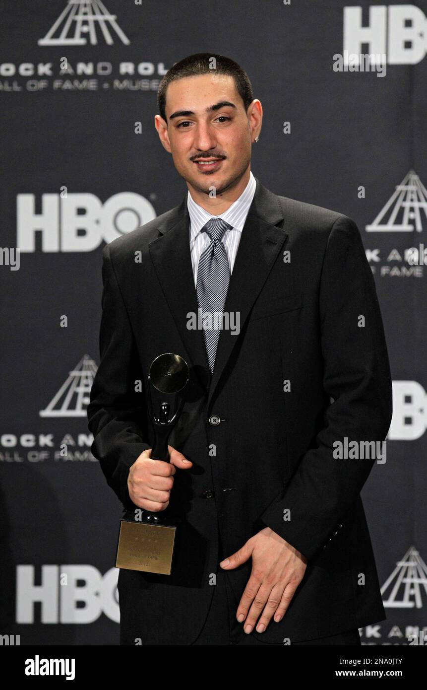 Gil Bianchini appears in the press room after accepting induction into ...