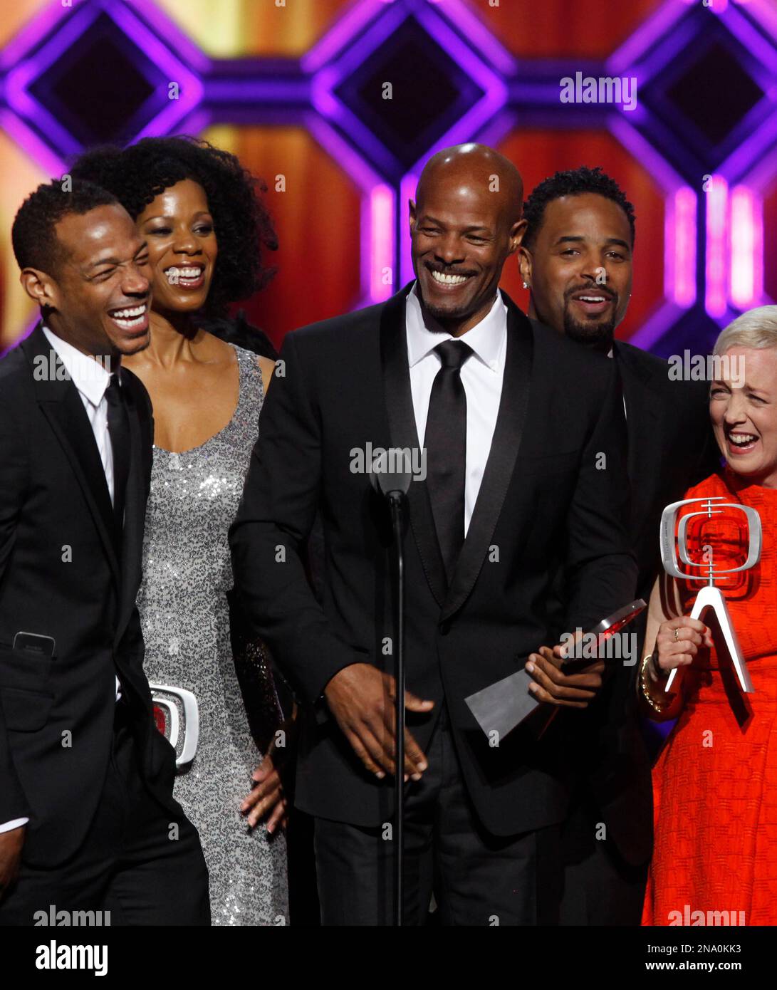 In Living Color cast members, from left, Marlon Wayans, Kim Wayans ...