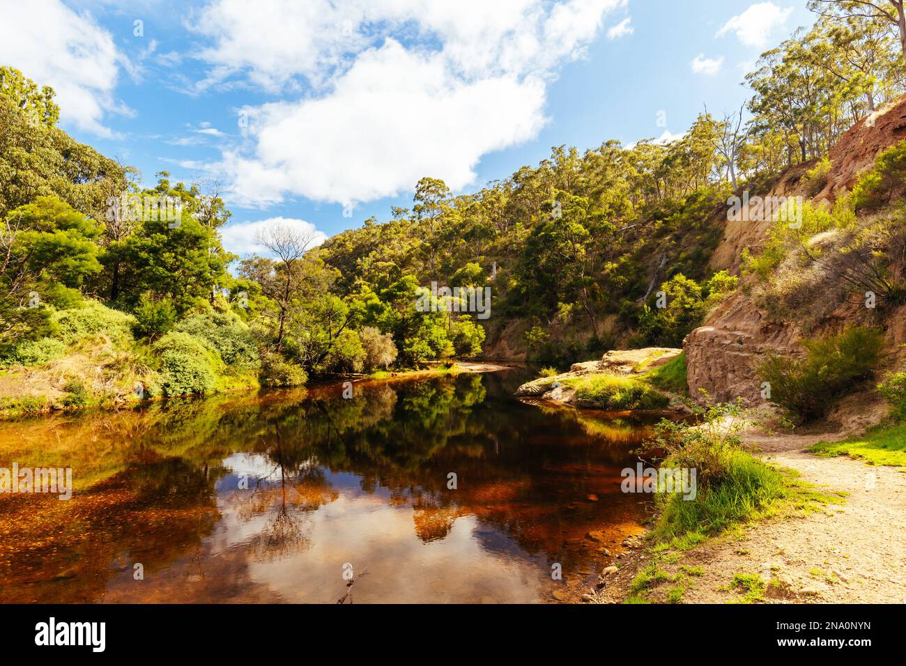 Lerderderg Gorge Circuit Walk in Melbourne Australia Stock Photo - Alamy