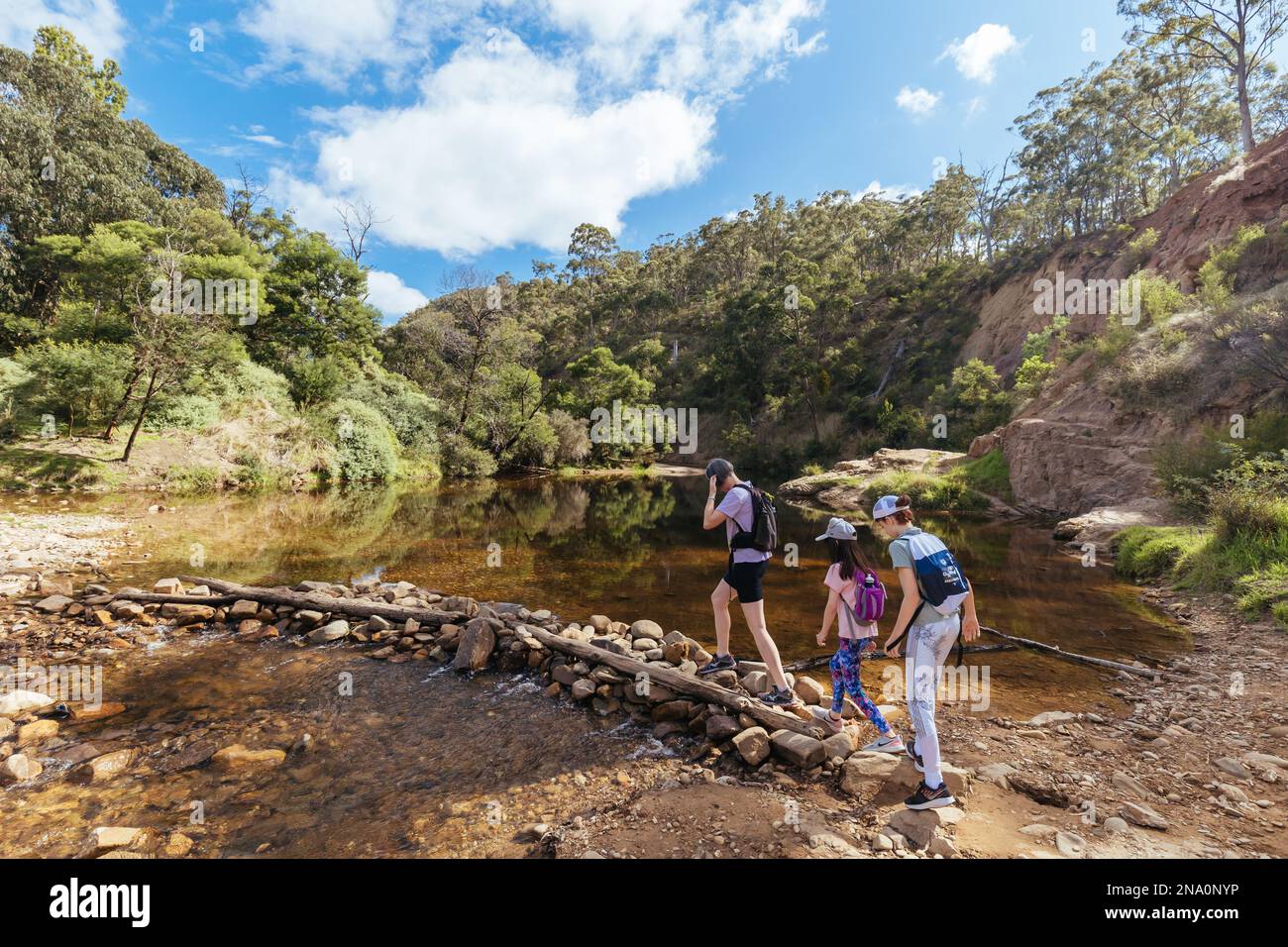 Lerderderg Gorge Circuit Walk in Melbourne Australia Stock Photo - Alamy