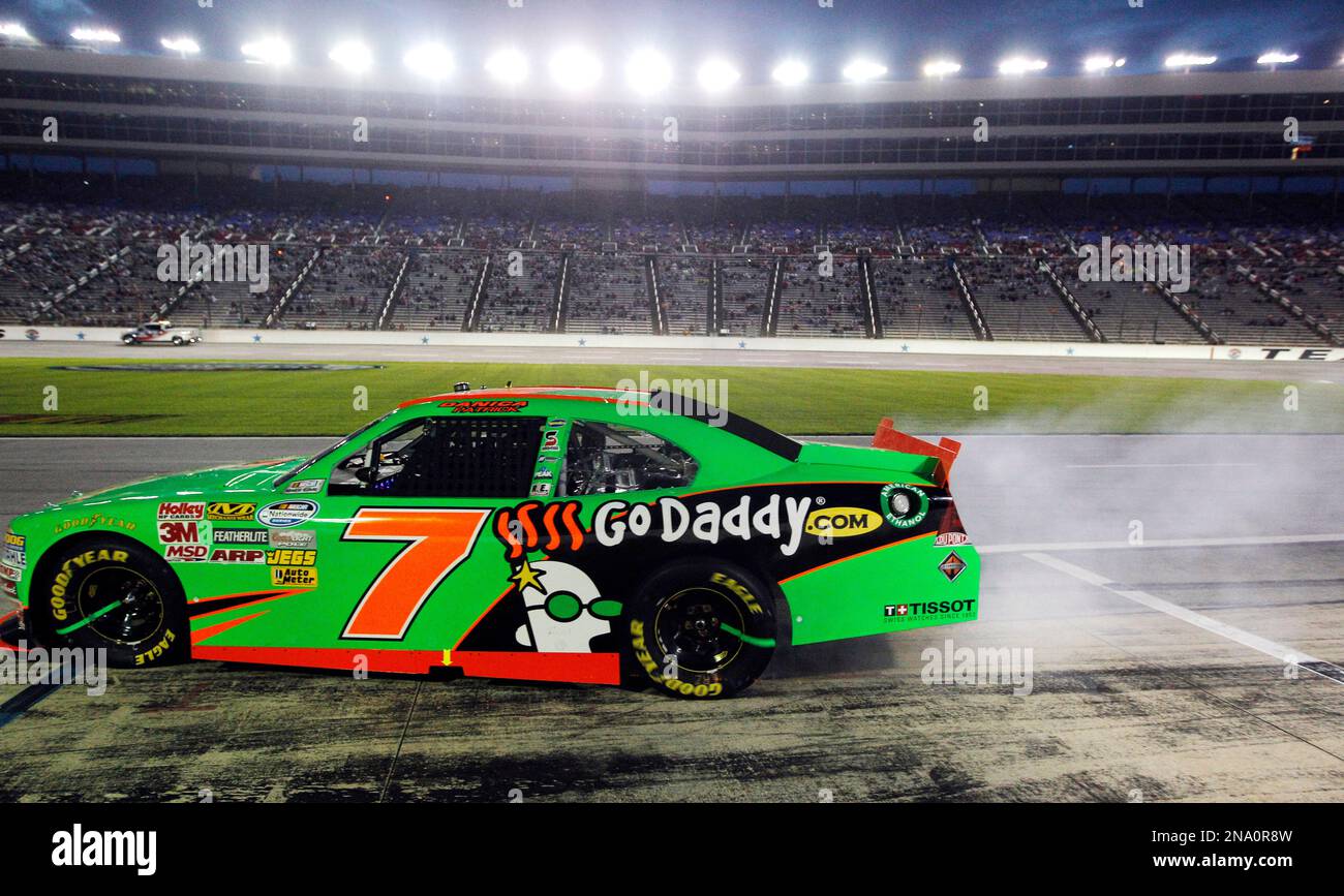 Danica Patrick (7) pulls out of the pits during the NASCAR Nationwide ...