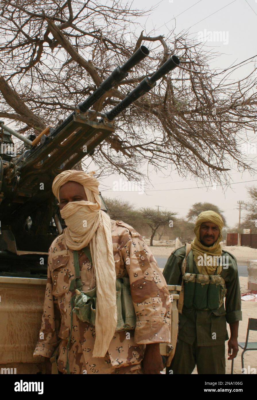 In this Wednesday, April 11, 2012 photo, Tuareg separatist rebels from ...