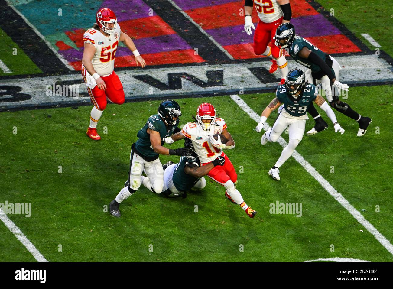 Kansas City Chiefs running back #10 Isiah Pacheco runs the ball during ...