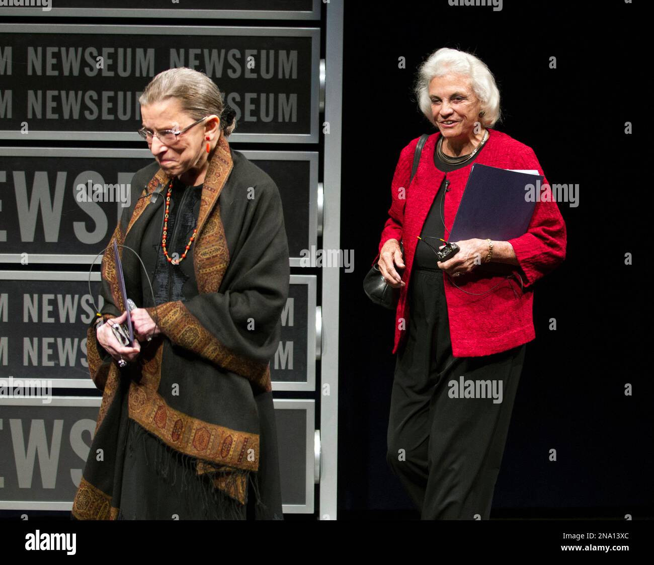 Former Supreme Court Justice Sandra Day O'Connor, right, arrives with ...