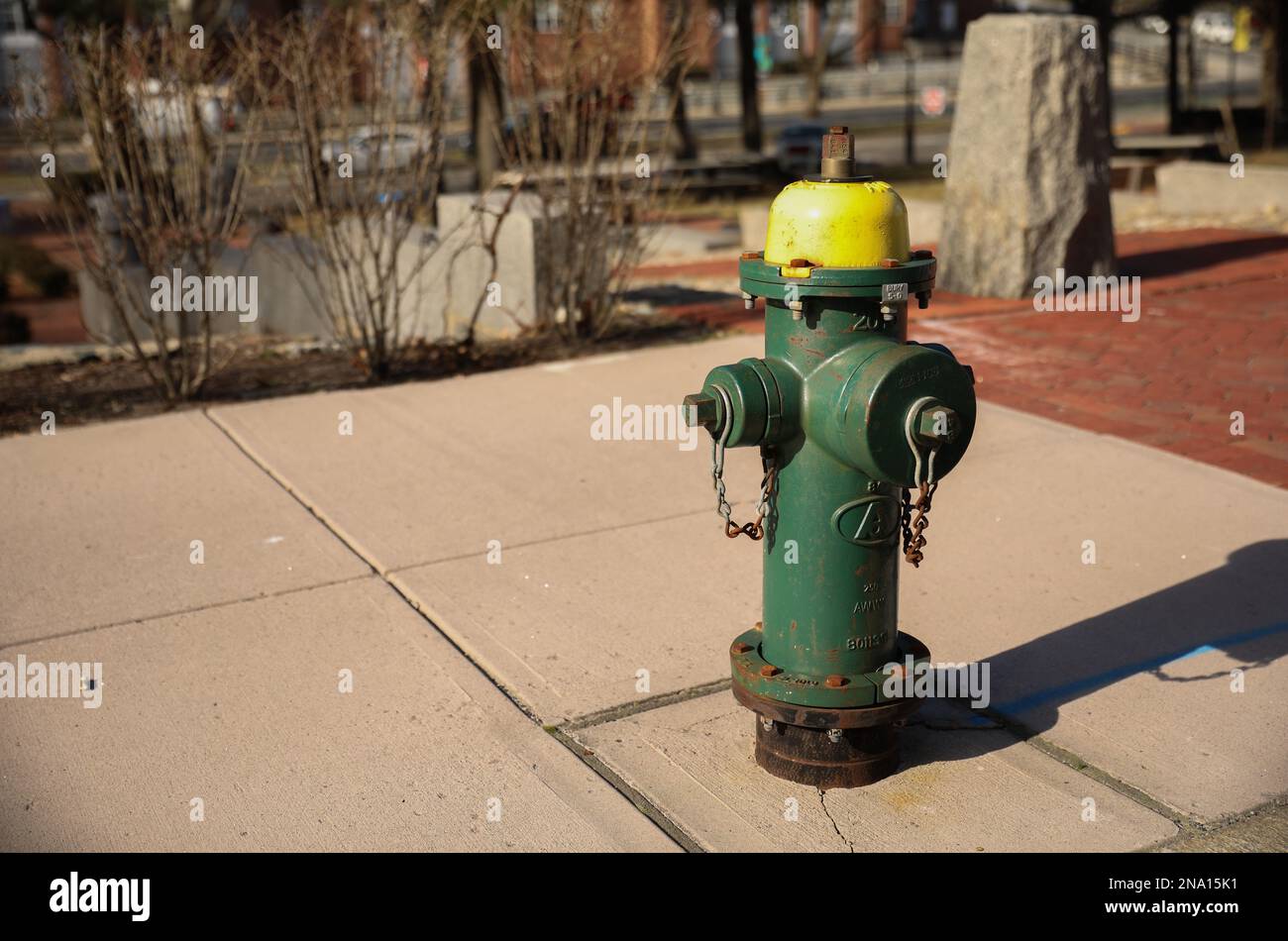 Fire hydrant in public residential area as emergency Stock Photo - Alamy