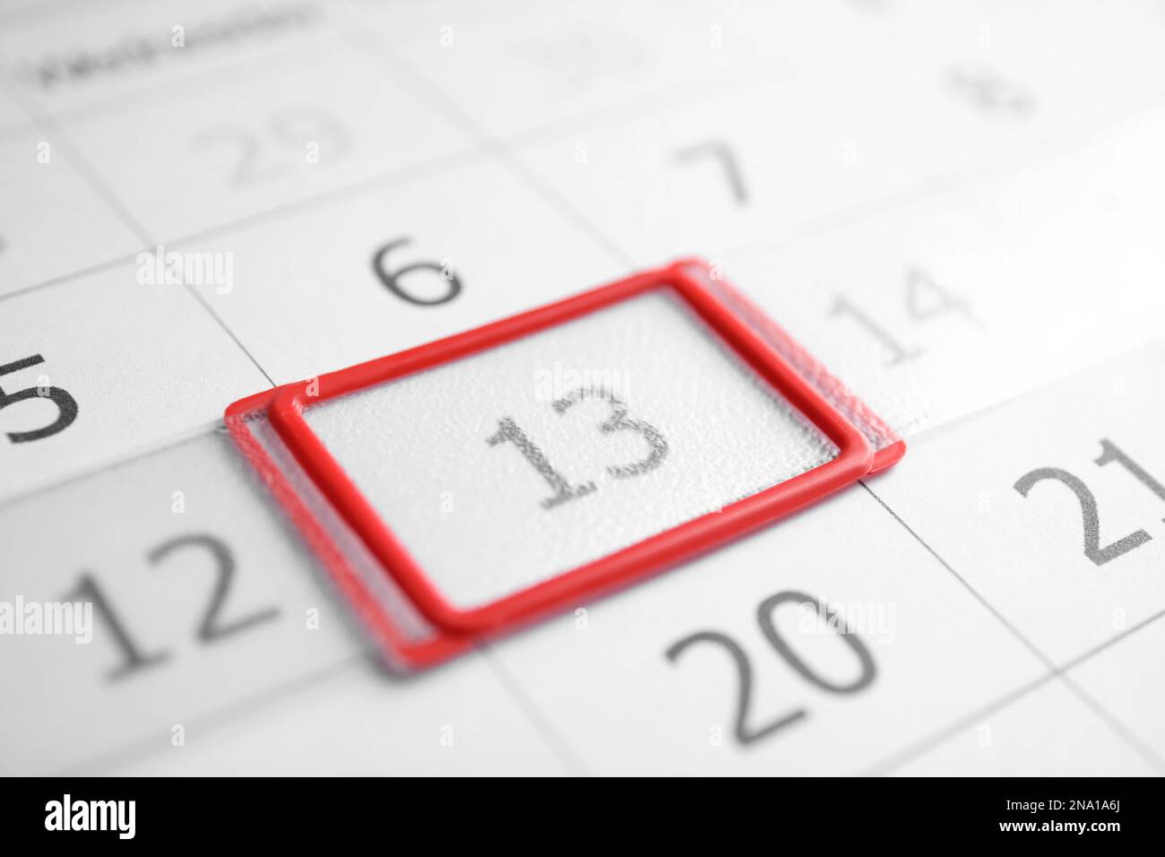 Calendar sheet friday the 13th hi-res stock photography and images - Alamy