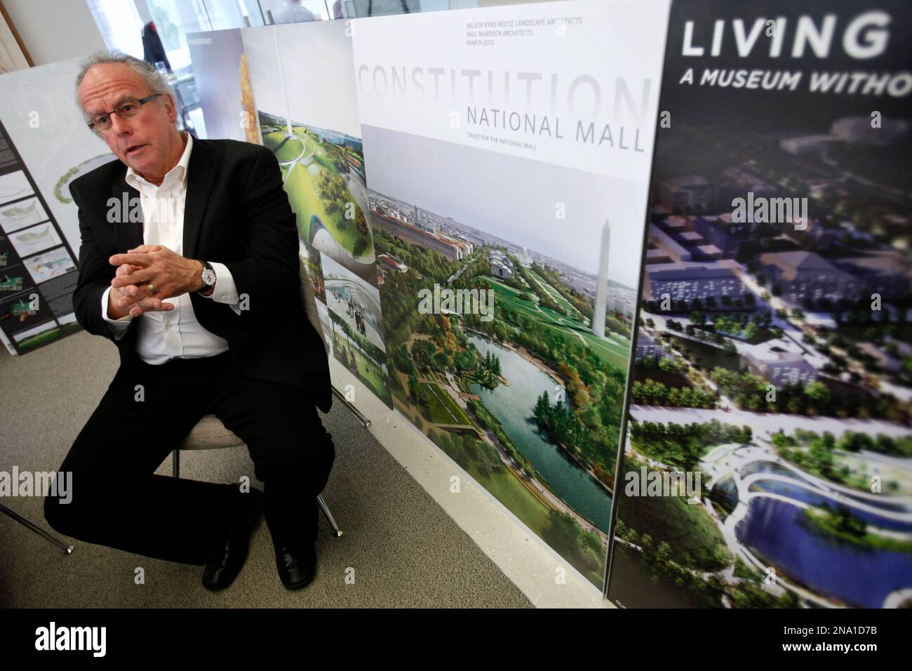 In a photo taken April 5, 2012, Donald Stastny, an architect advising ...