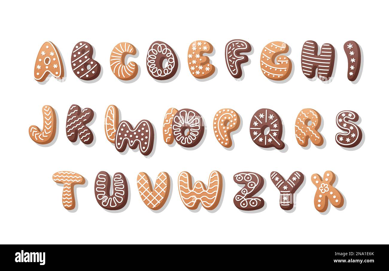 Christmas alphabet set Stock Vector Image & Art - Alamy