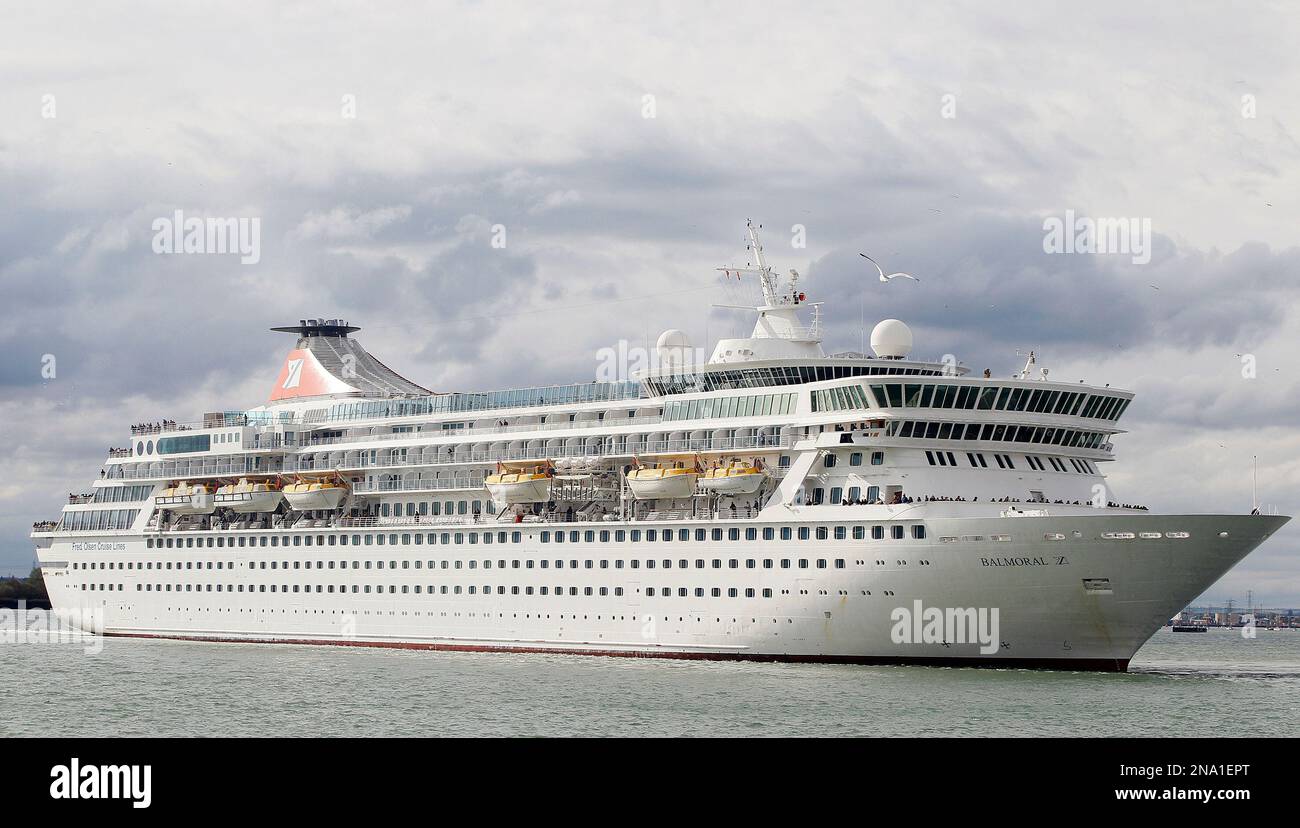 The MS Balmoral sets sail for the Titanic memorial cruise from ...