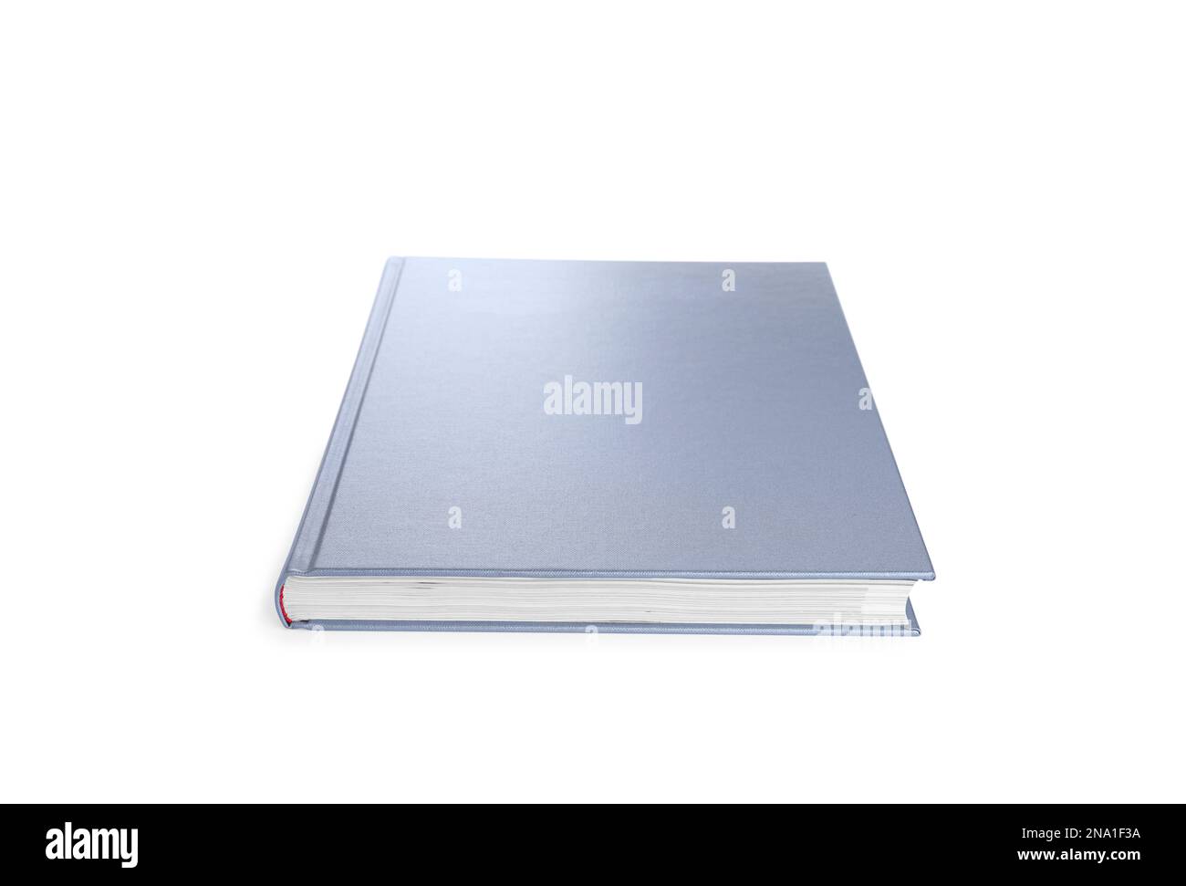 Closed book with grey hard cover isolated on white Stock Photo - Alamy