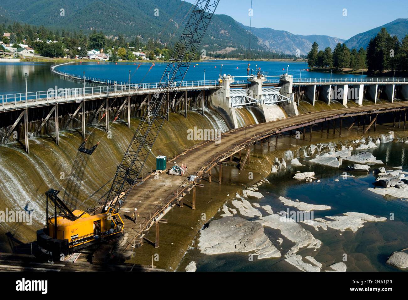 Construction of a fish passage system at the Thompson Falls Dam ...