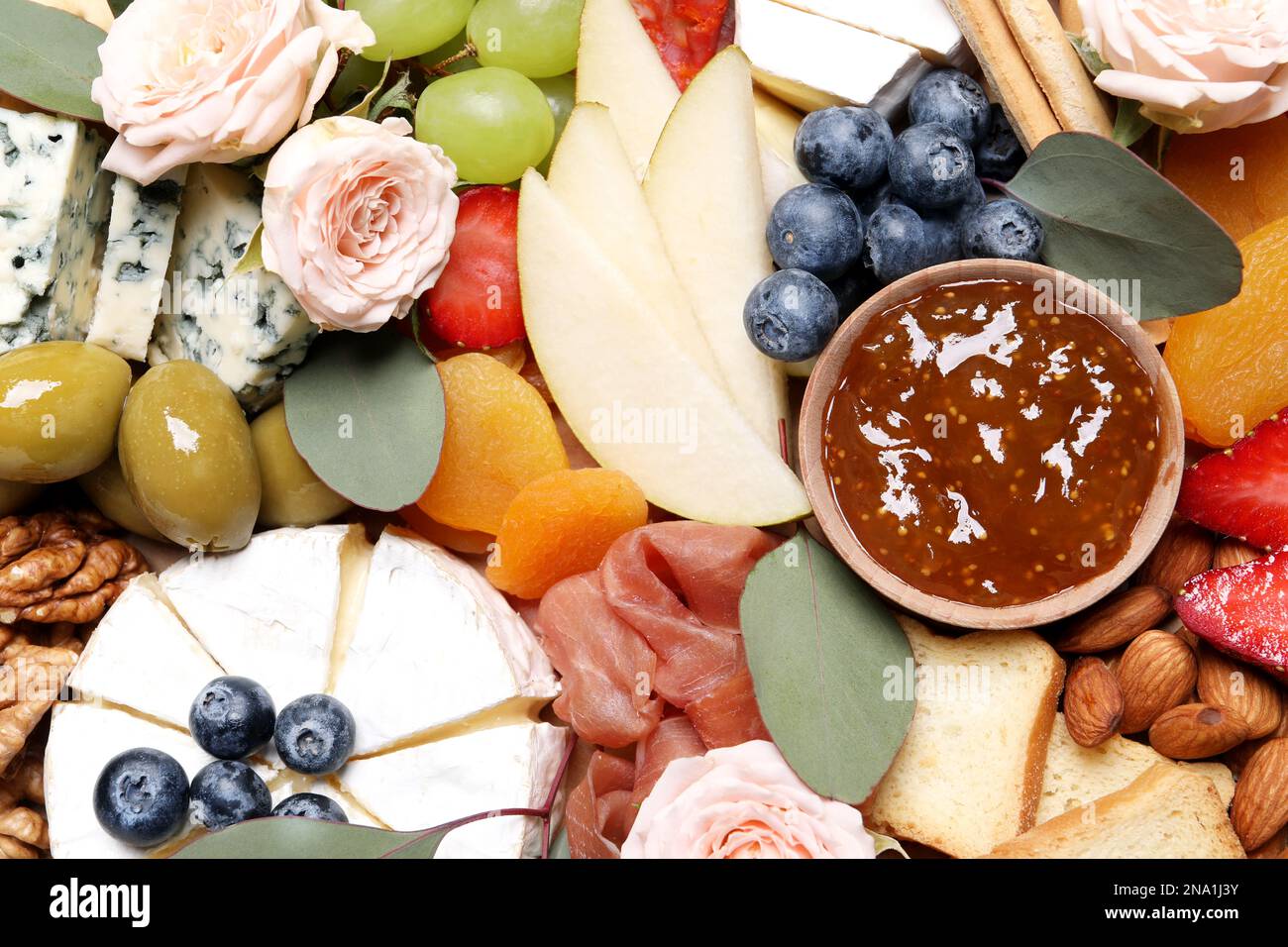 Tasty assorted appetizers background hi-res stock photography and ...
