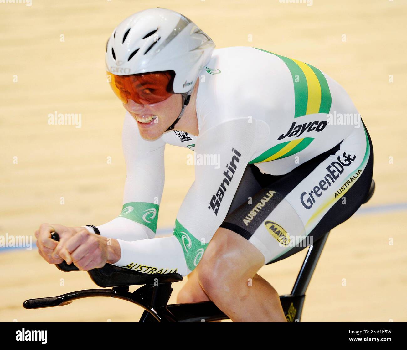 Australia's Michael Hepburn races in the final of the men's individual ...