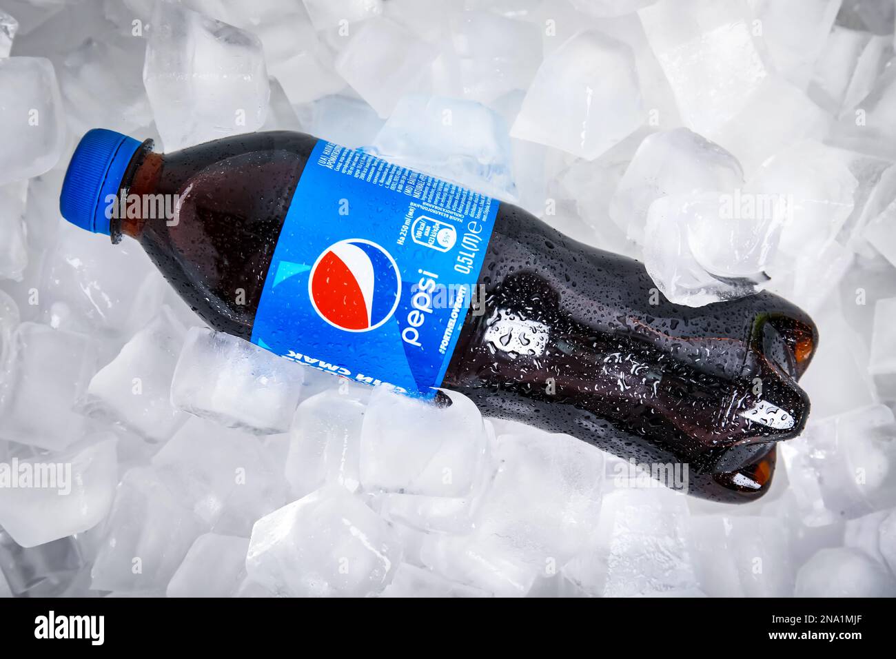 Plastic bottle pepsi blue hi-res stock photography and images - Alamy