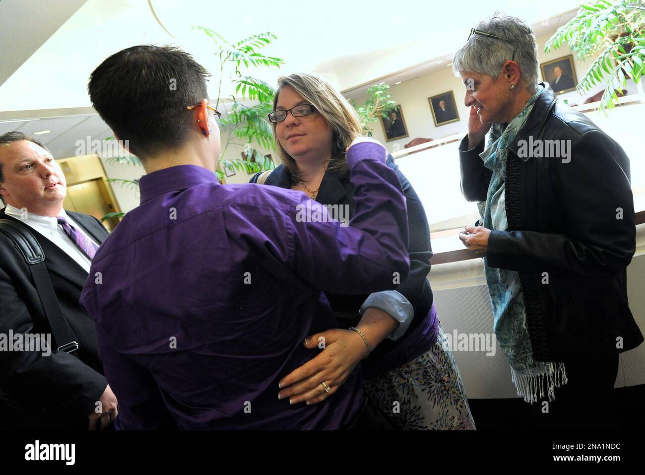 Jessica Port, third from left, and her wife, Virginia Anne Cowan ...
