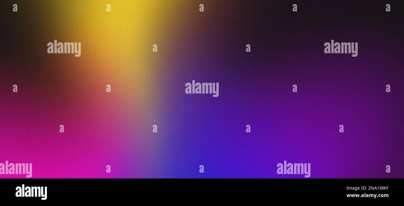 Dark grainy color gradient background, purple yellow blue vibrant ...