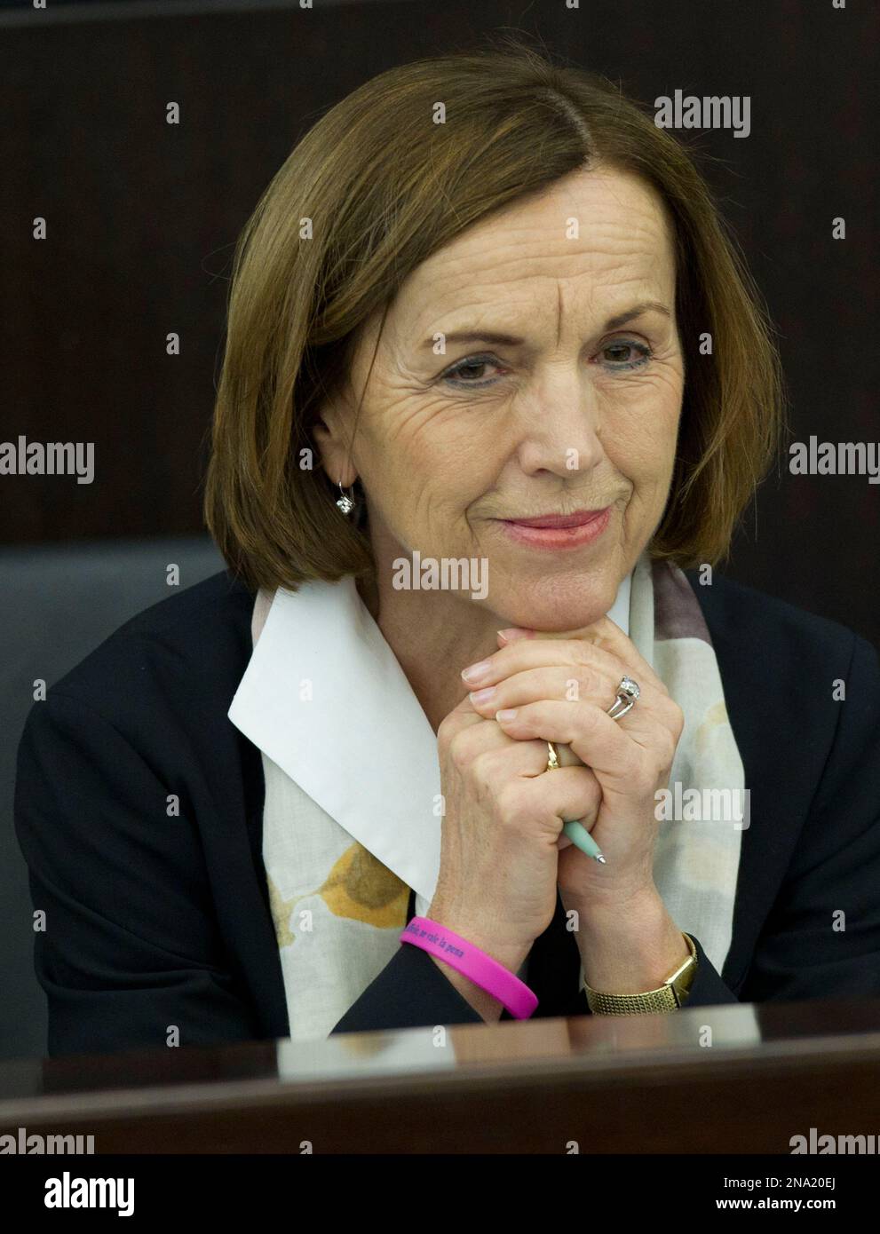 Italian Welfare minister Elsa Fornero looks on during a press ...