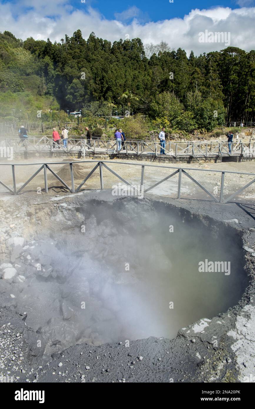 Fumaroles in Furnas, Sao Miguel, Azores © Dosfotos/Axiom Stock Photo ...