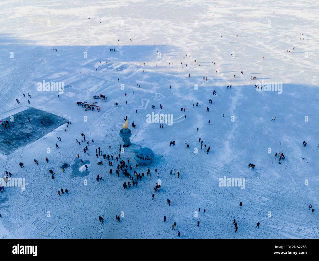 Aerial photograph of the University of Wisconsin-Madison's Winter ...