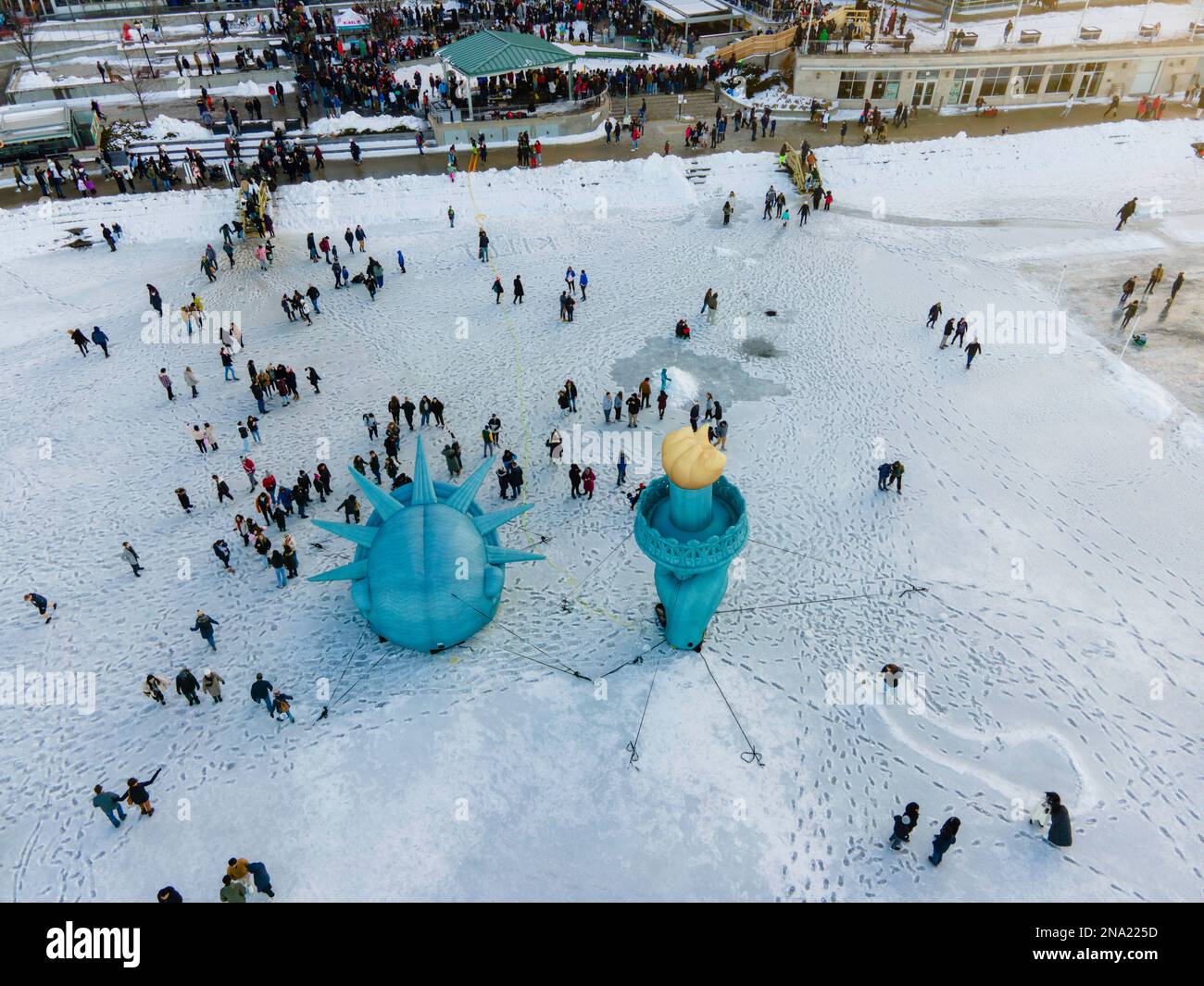 Aerial photograph of the University of Wisconsin-Madison's Winter ...