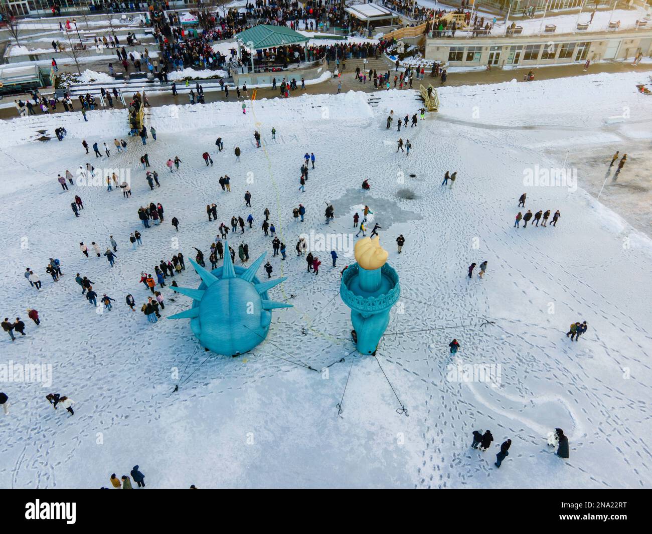 Aerial photograph of the University of Wisconsin-Madison's Winter ...