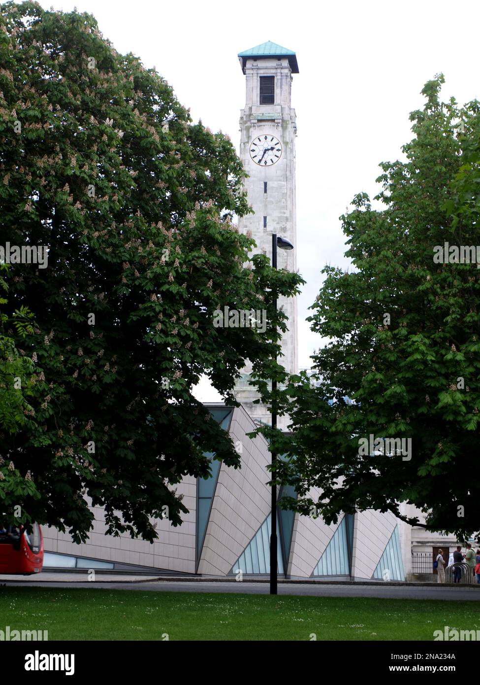 The Civic Centre clock tower from the SeaCity Museum, Southampton ...