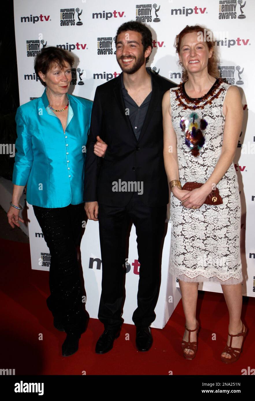 Left to right, English actress Celia Imrie, Italian actor Glen ...