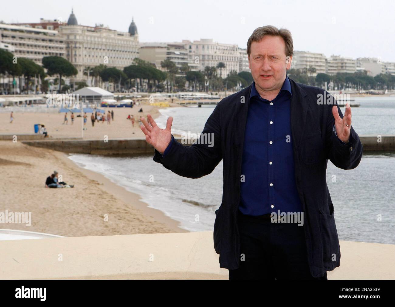 British actor Neil Dudgeon poses for photographers as he launches ...