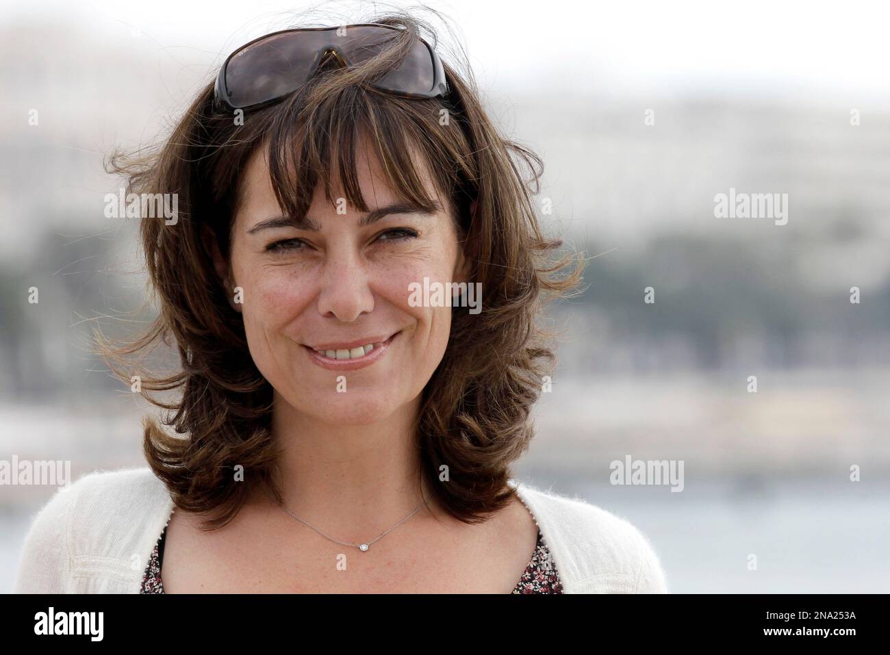 British actress Fiona Dolman poses for photographers as she launches ...