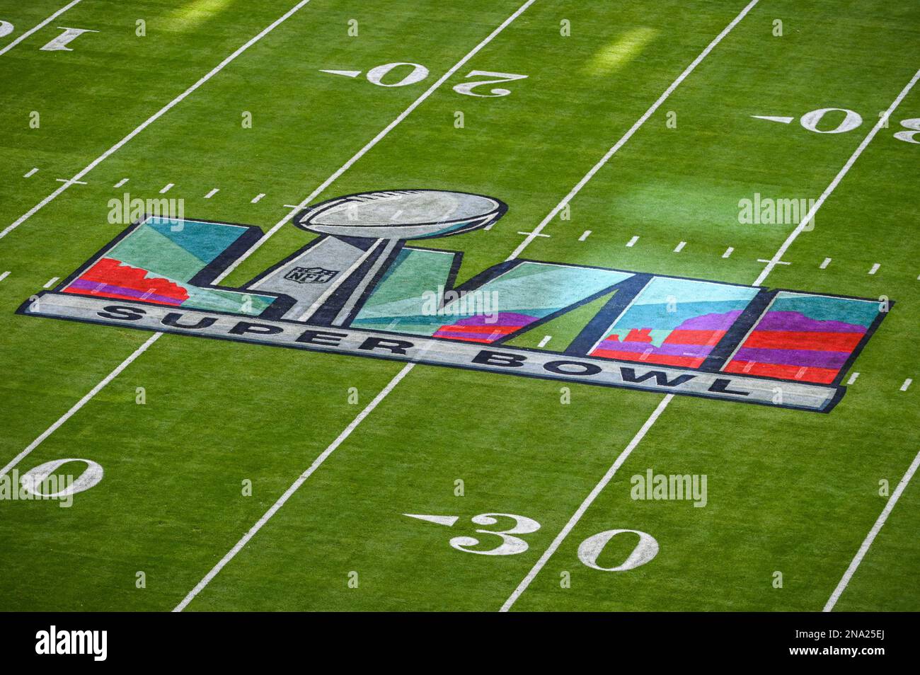Atmosphere ahead of Super Bowl LVII between the Philadelphia Eagles and ...
