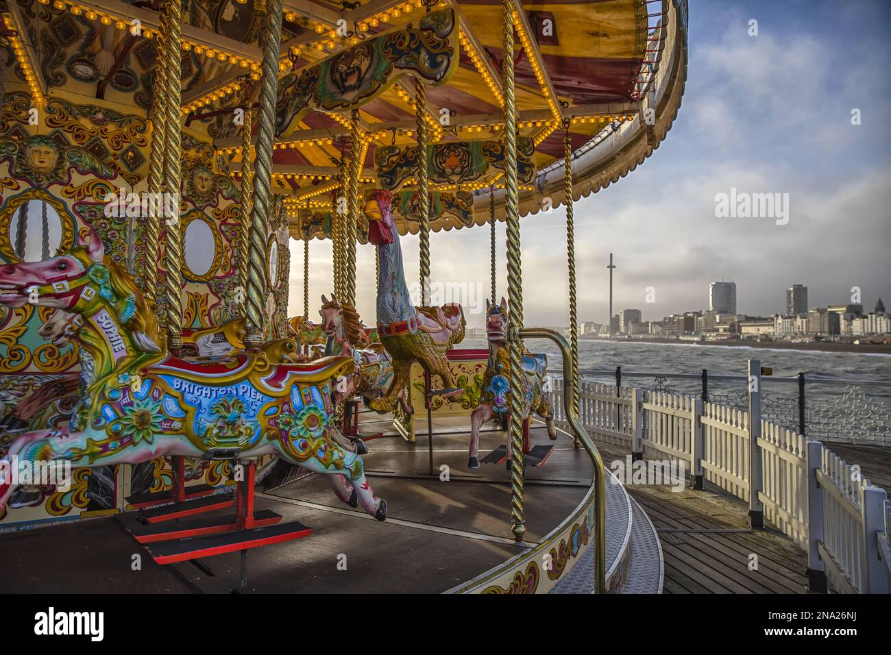 Brighton Pier Merry-Go-Round; Brighton, England Stock Photo - Alamy